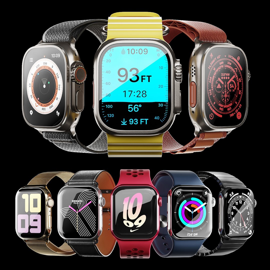 modelo 3d Apple Watch Collection - TurboSquid 1995041