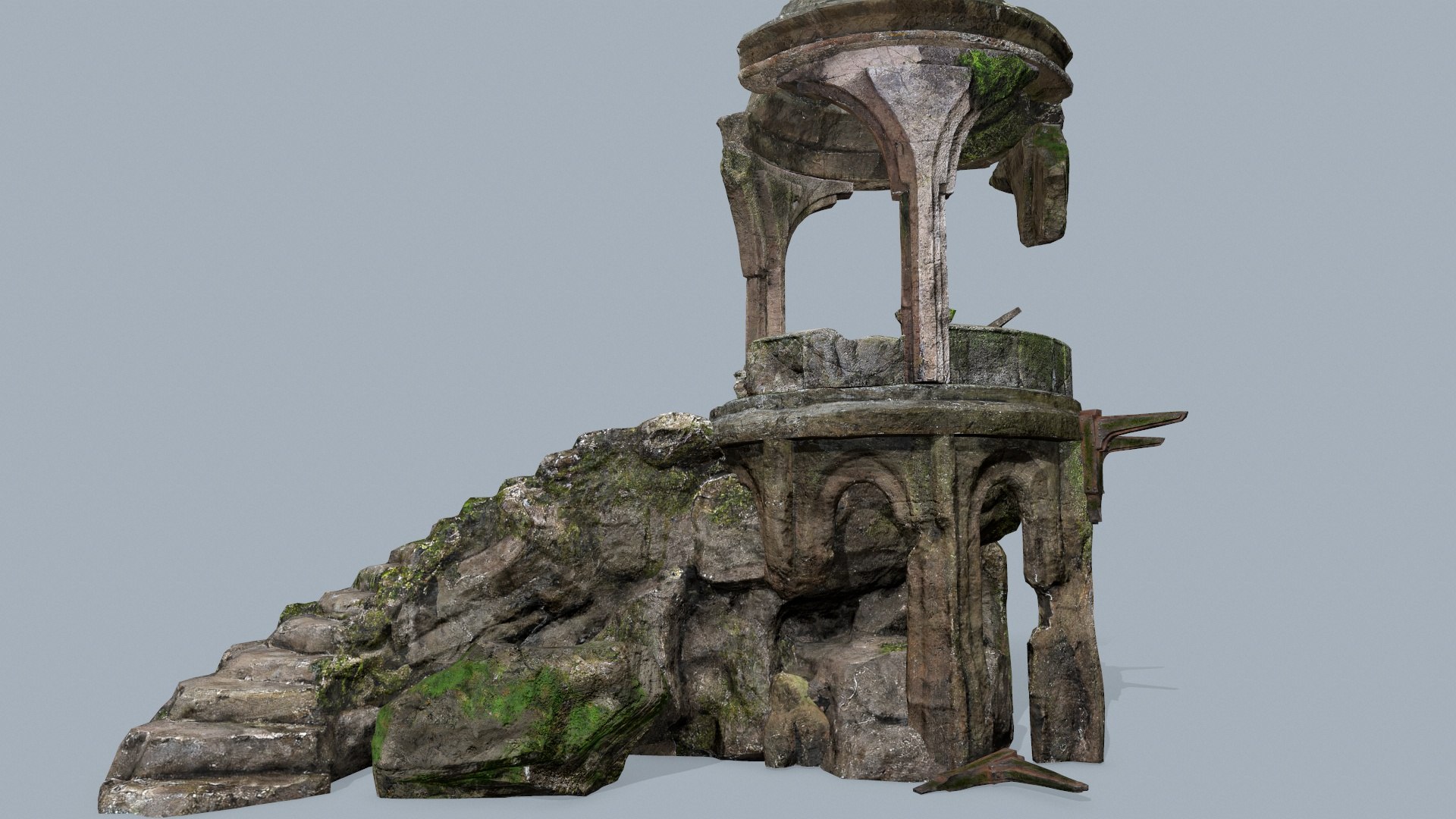 Old Temple 3D Model - TurboSquid 2199439