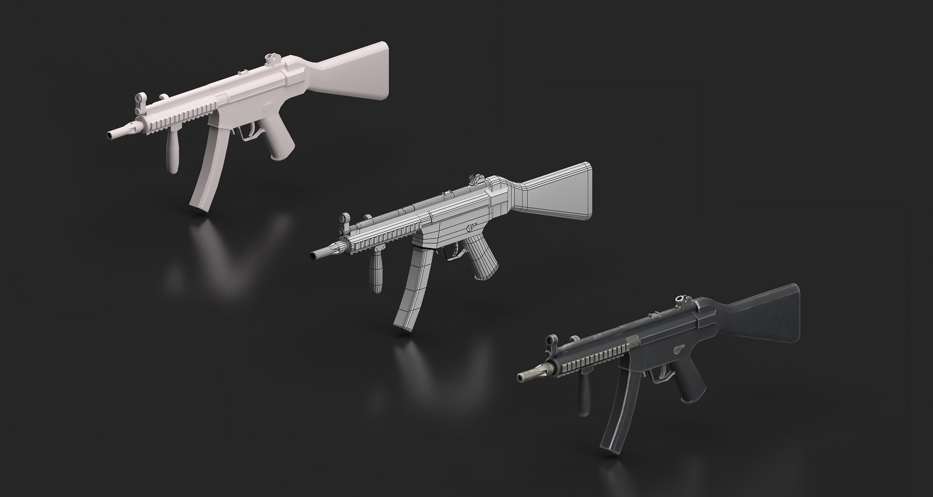 Mp5 Gun 3D Model - TurboSquid 1360337