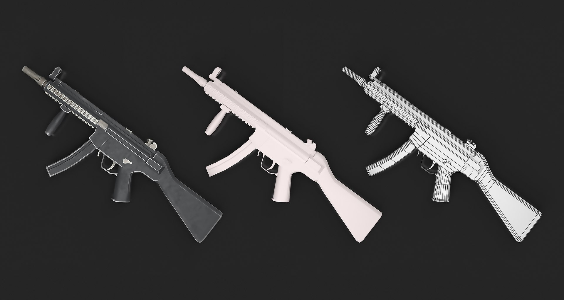 Mp5 Gun 3D Model - TurboSquid 1360337