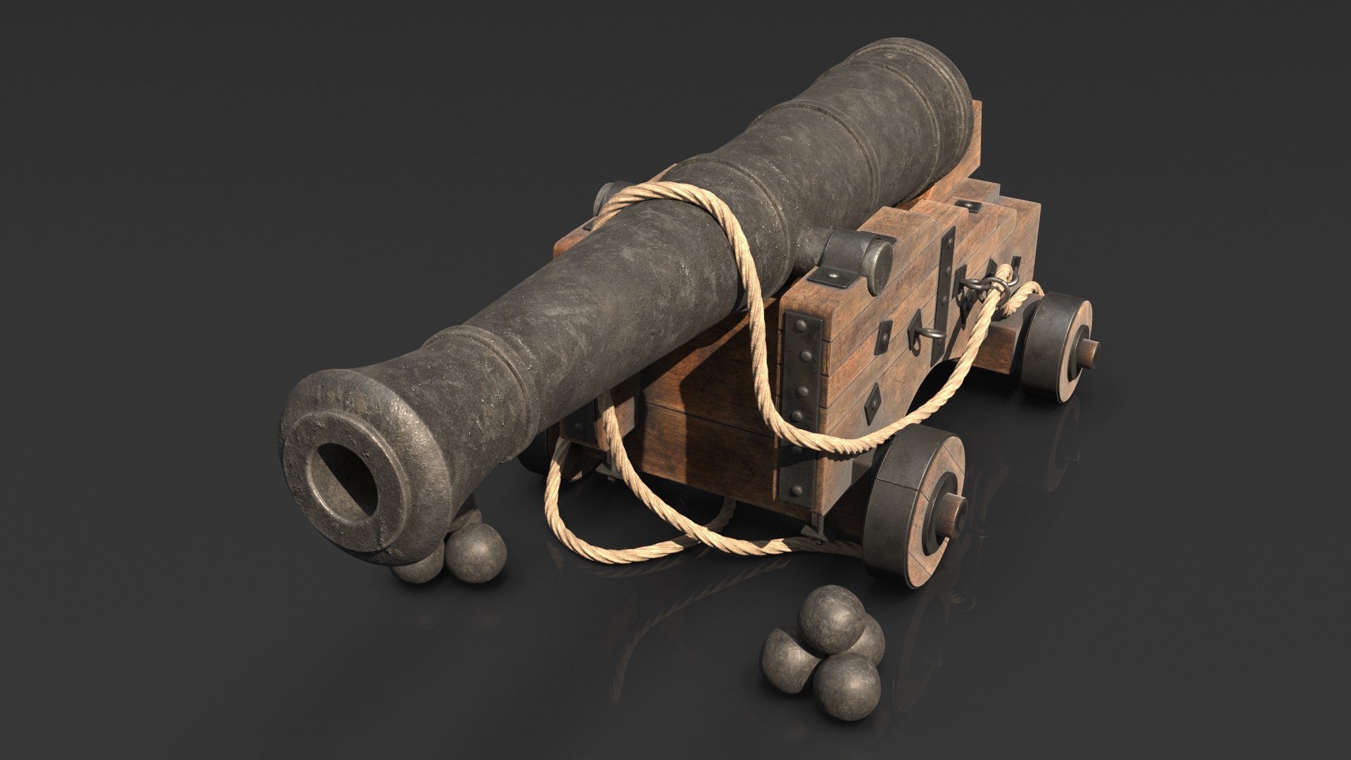 Medieval Gun 3D - TurboSquid 1846271