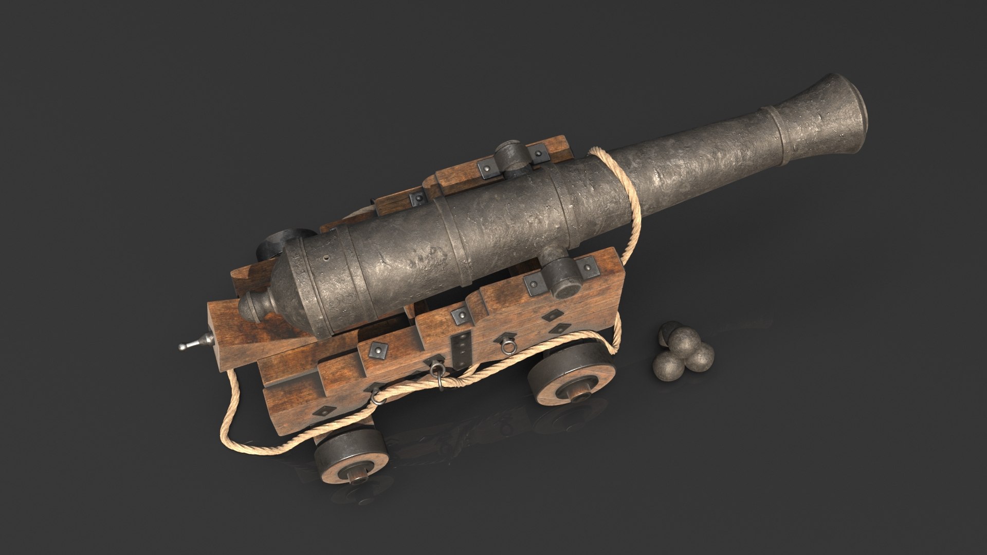 Medieval Gun 3D - TurboSquid 1846271