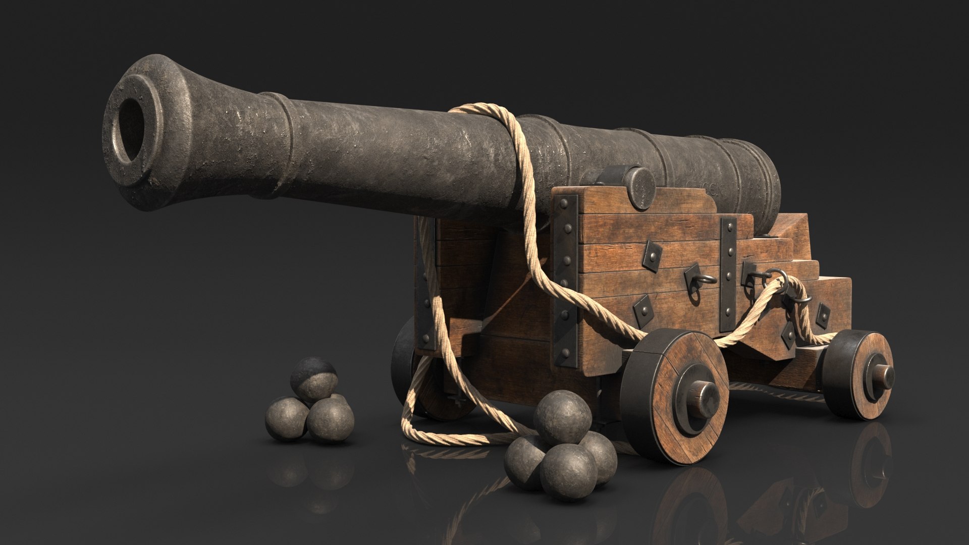 Medieval Gun 3D - TurboSquid 1846271
