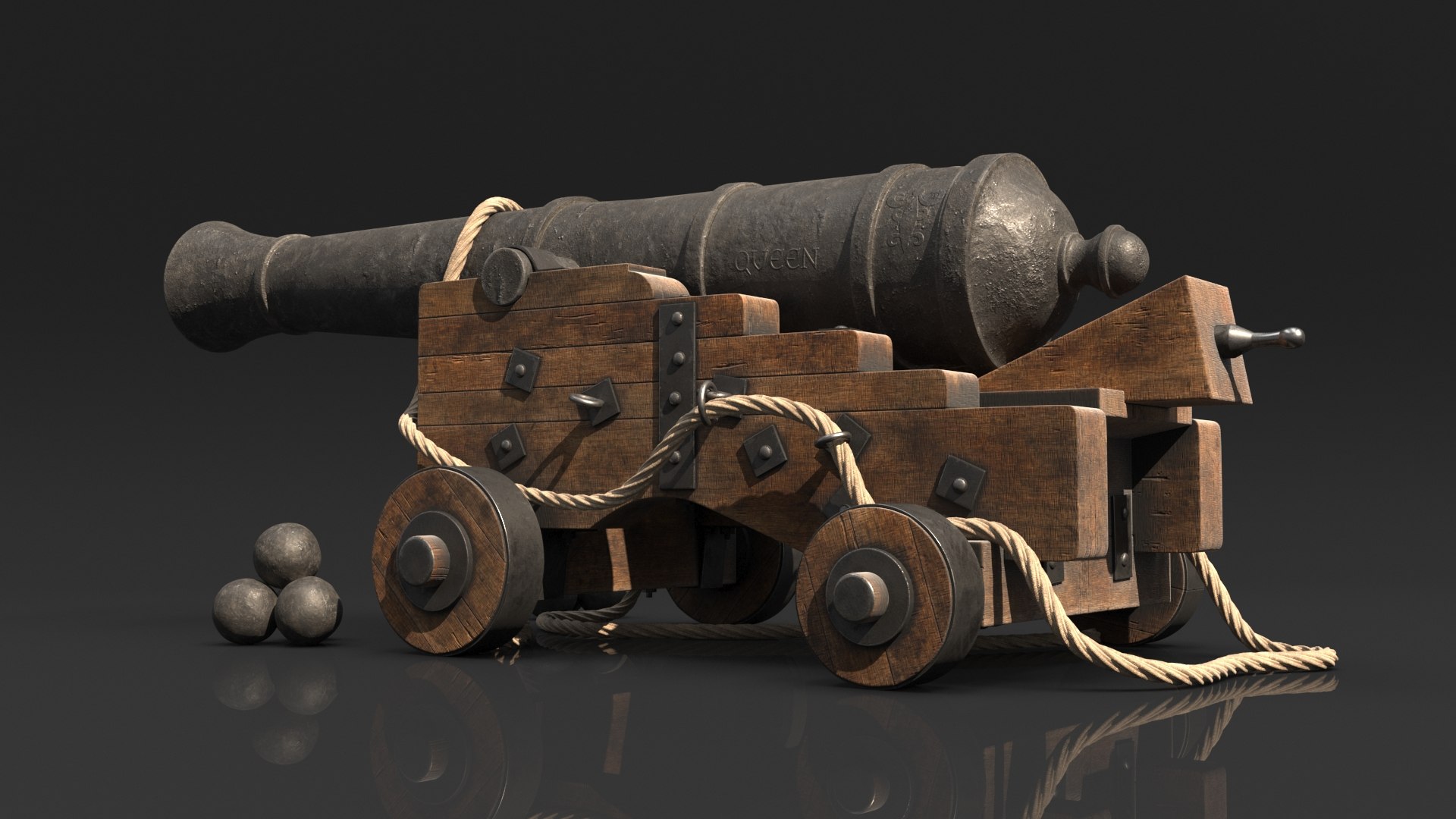 Medieval Gun 3D - TurboSquid 1846271