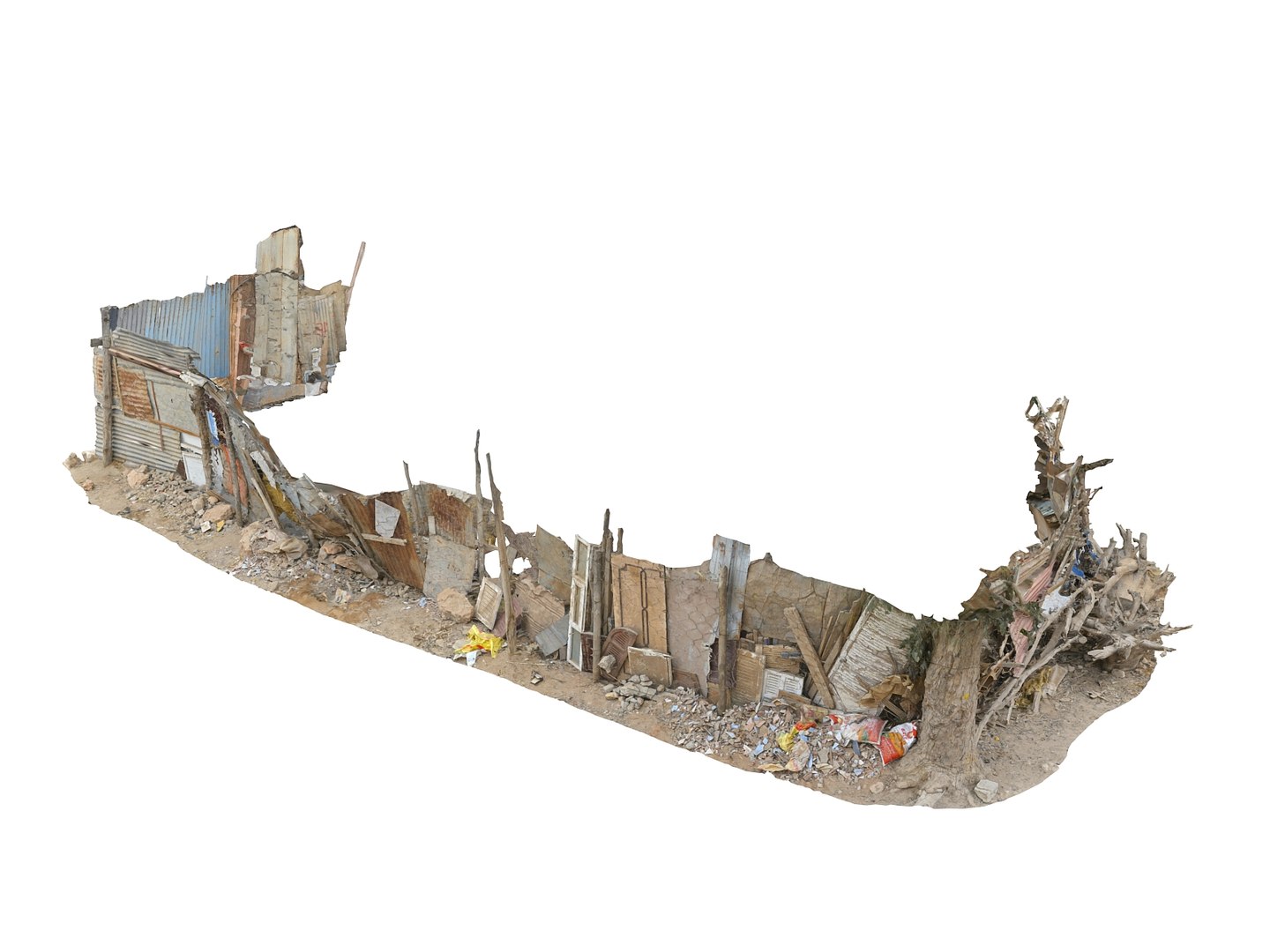 African Slums Scan 16k 3D Model - TurboSquid 1431598