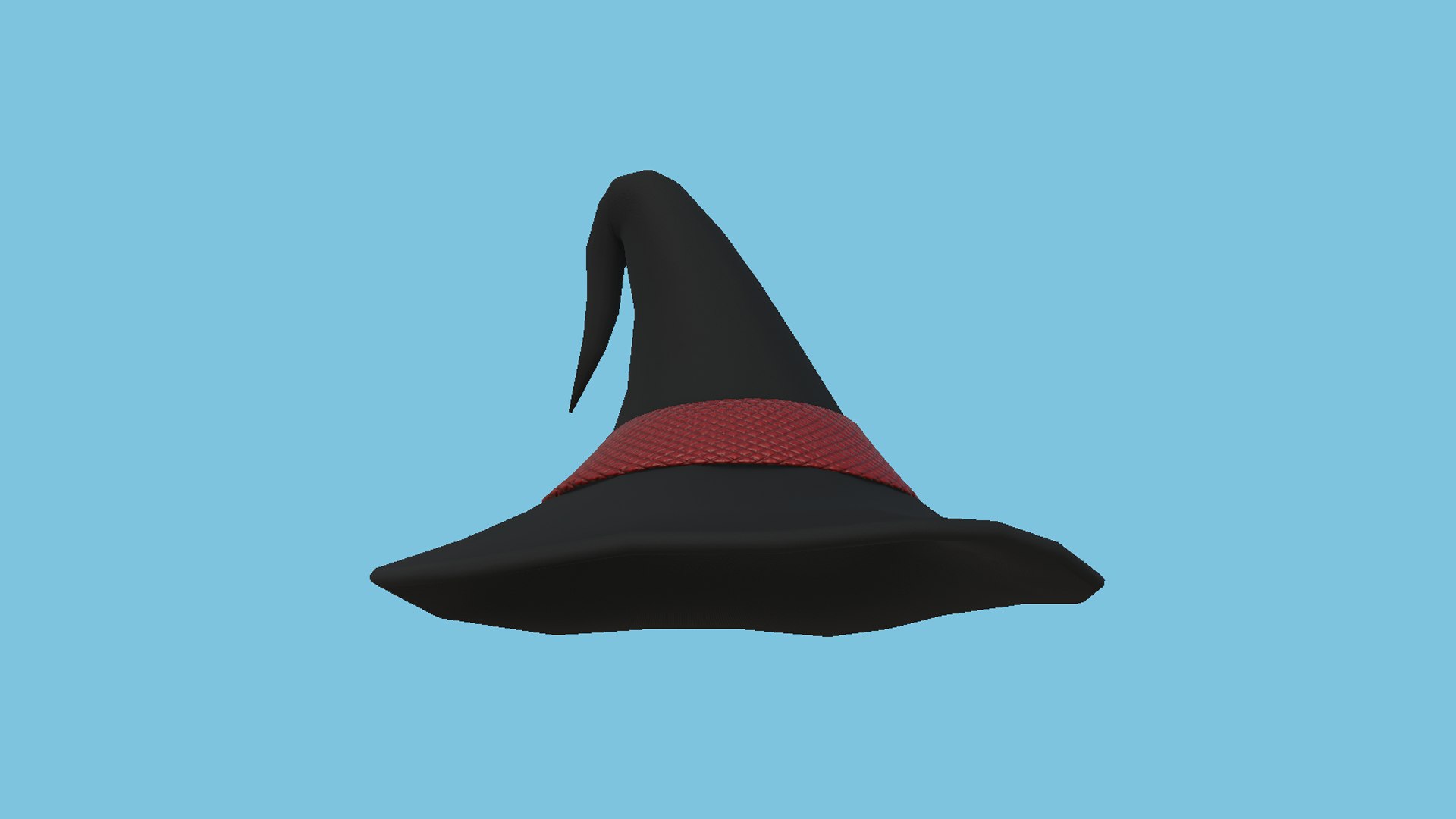 Black Red Wizard Hat - Character Design Fashion Model - TurboSquid 1729014