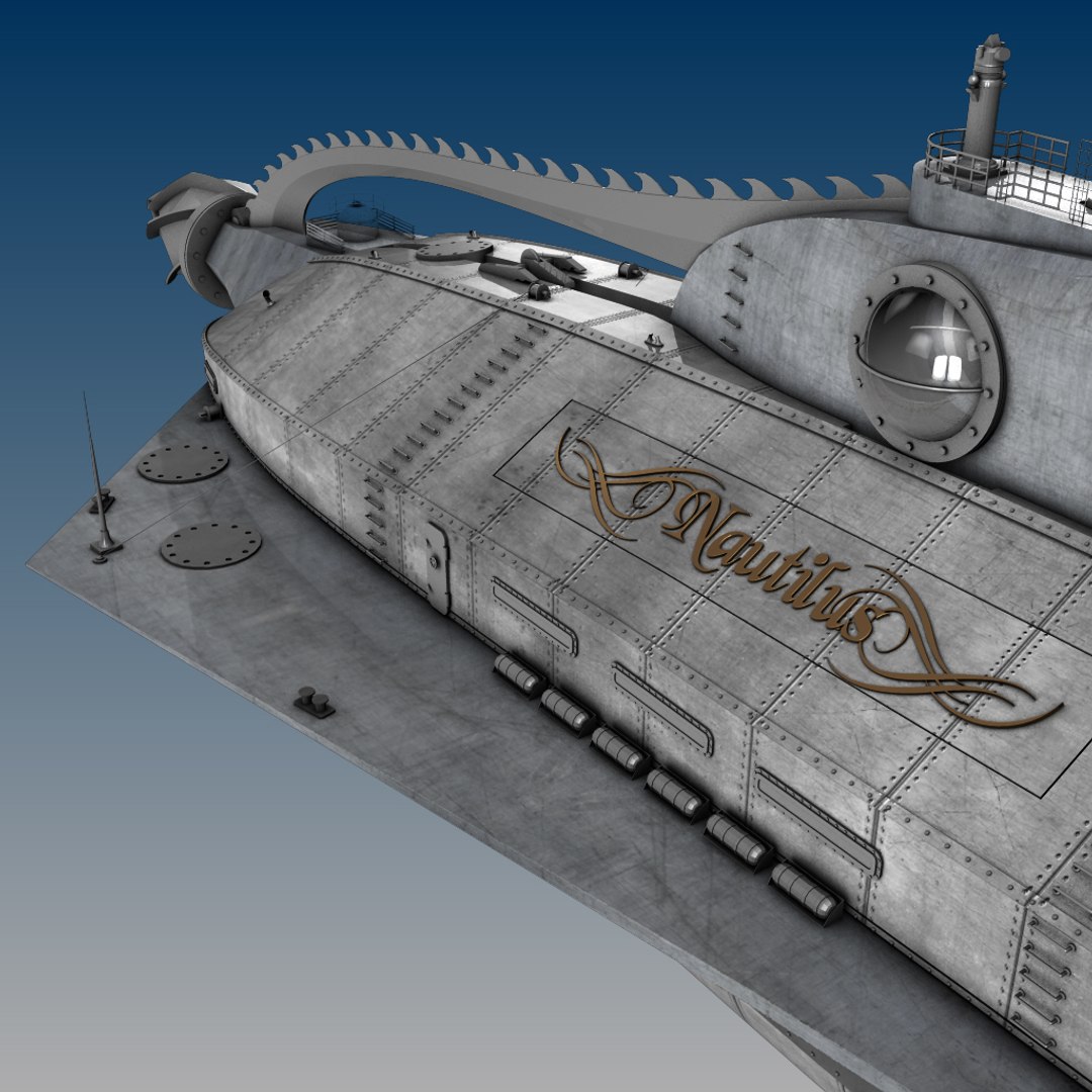 3d Nautilus Submarine Jules Verne Model