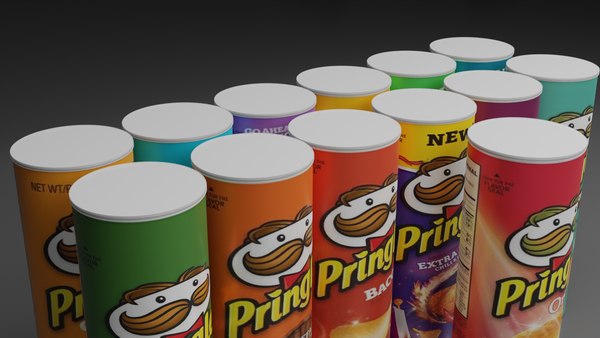 modelo 3d Lata de chips de la serie Pringles modelo 3d - TurboSquid 1997683