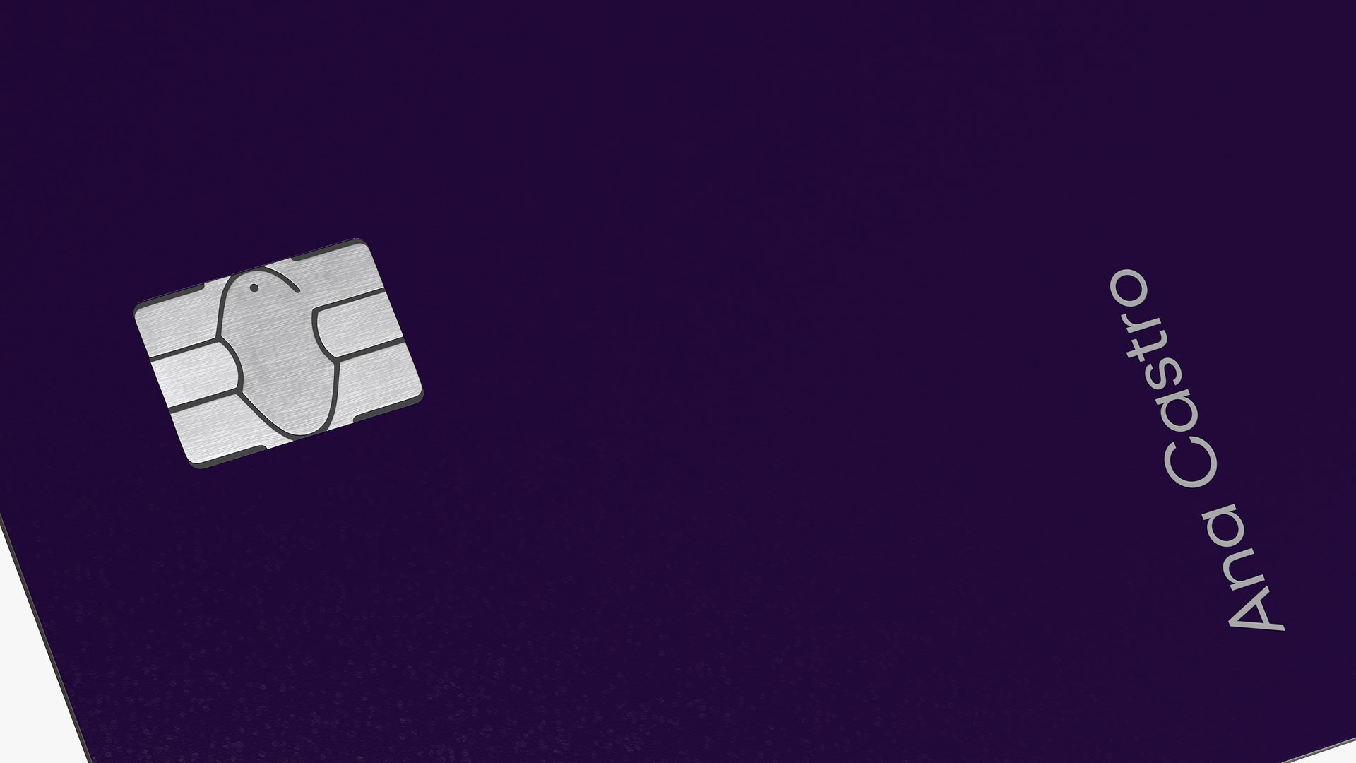 3D Nubank Ultraviolet Mastercard Black Credit Card - TurboSquid 2141794