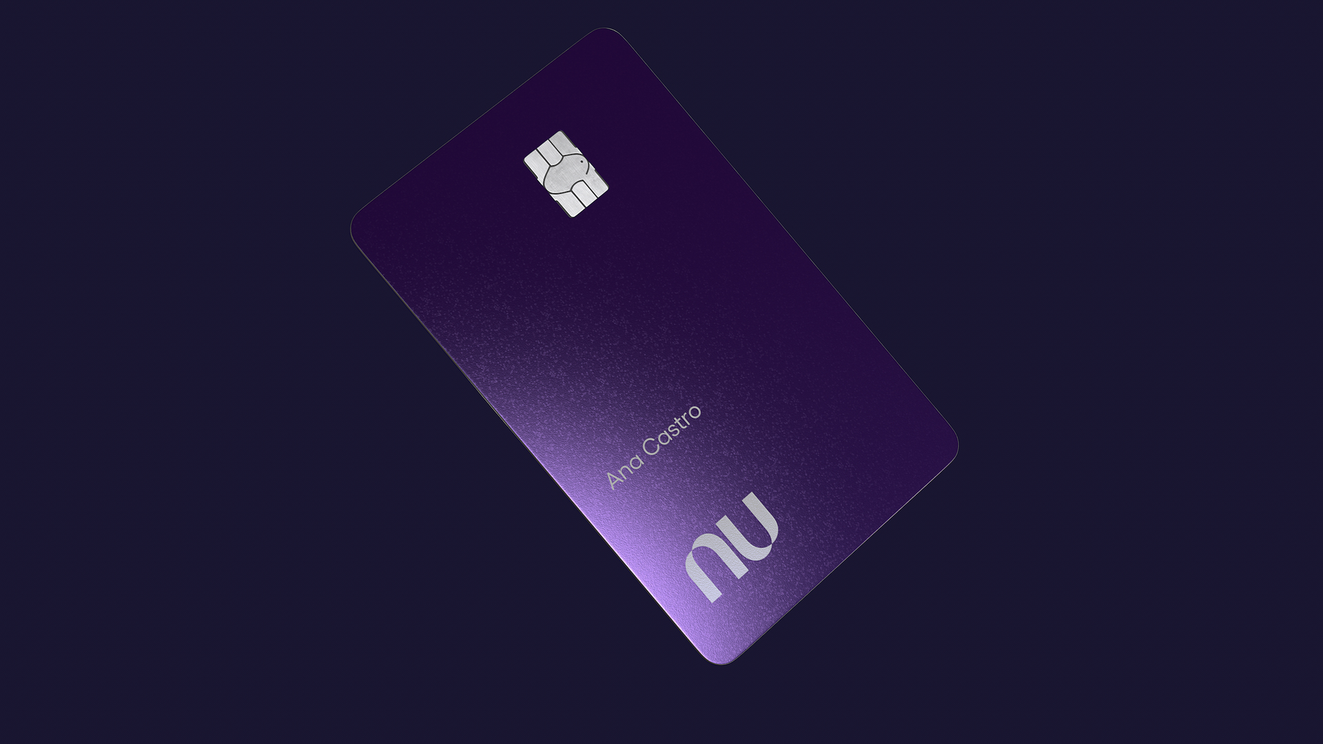 3D Nubank Ultraviolet Mastercard Black Credit Card - TurboSquid 2141794