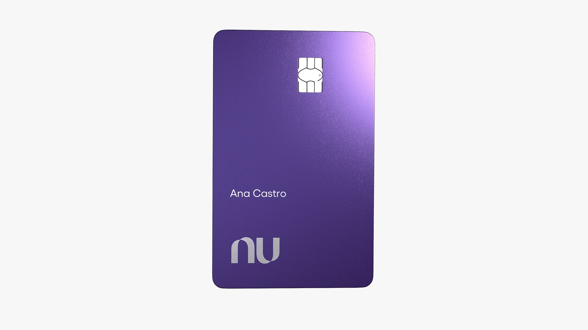 3D Nubank Ultraviolet Mastercard Black Credit Card - TurboSquid 2141794