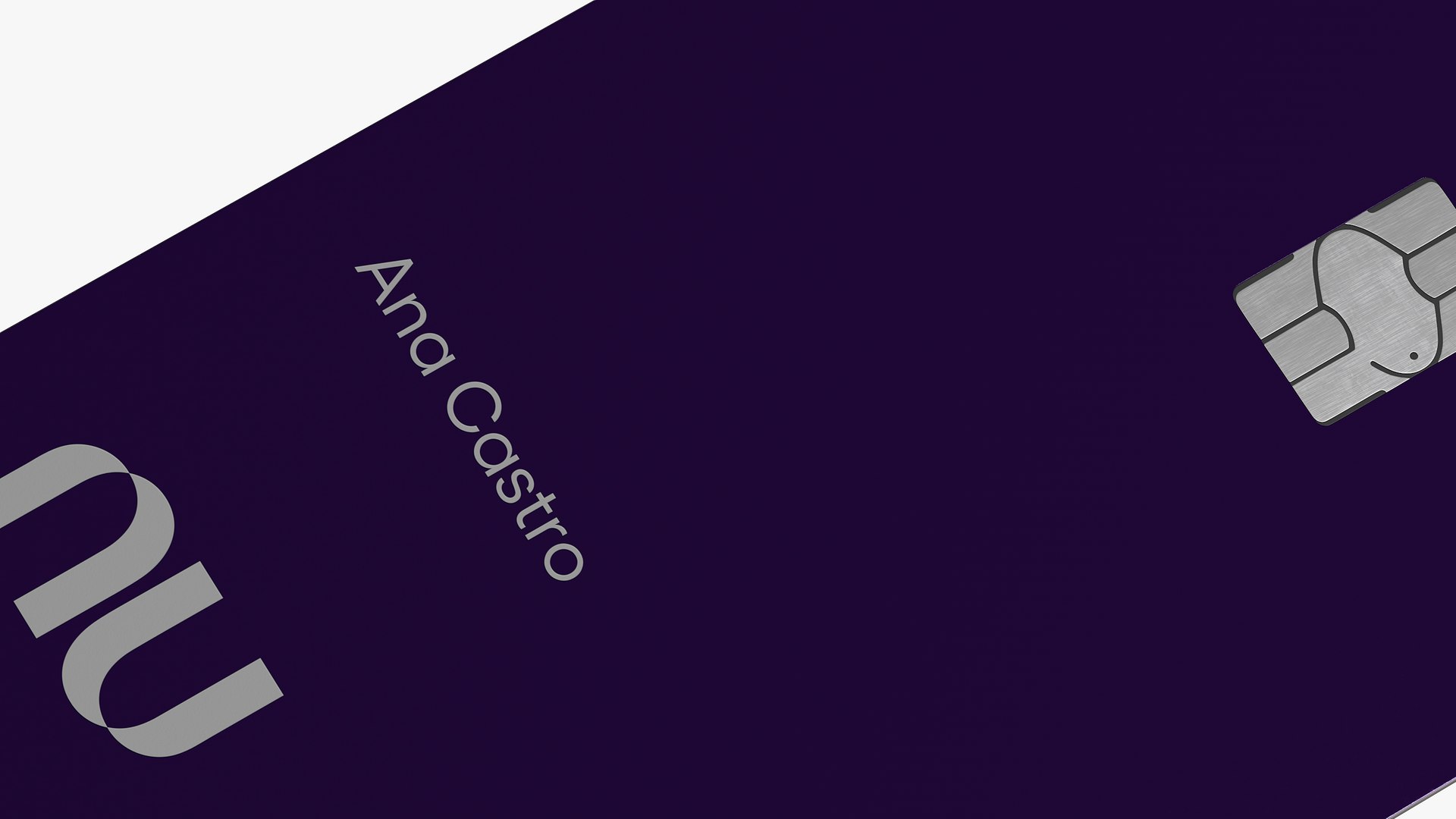 3D Nubank Ultraviolet Mastercard Black Credit Card - TurboSquid 2141794