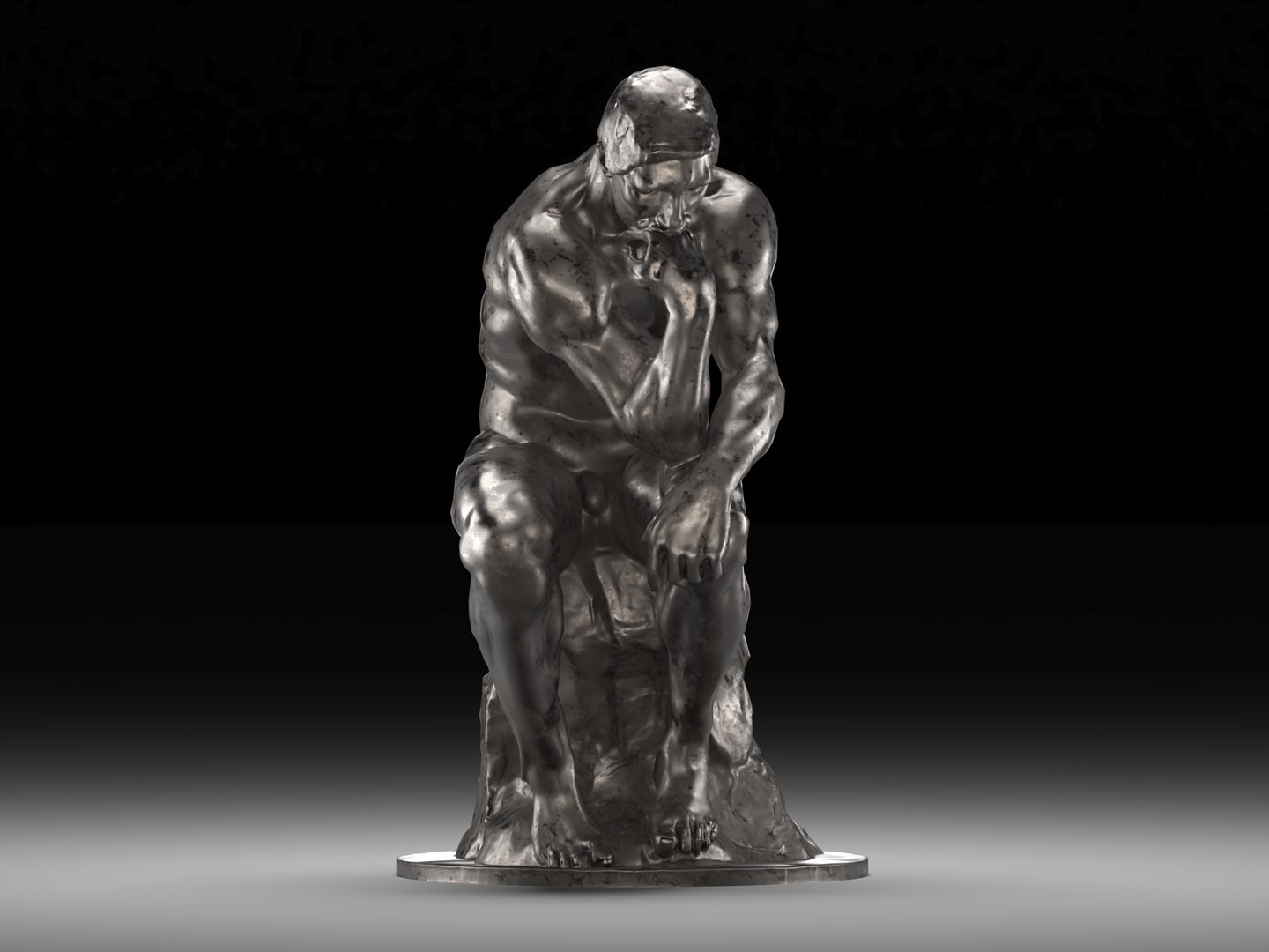 3D The Thinker Model - TurboSquid 2192291