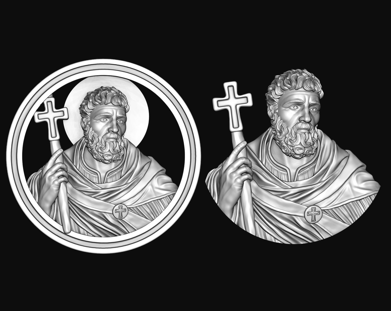 3D Saint Augustine Bas Relief And Pendant 3D Print Model - TurboSquid ...