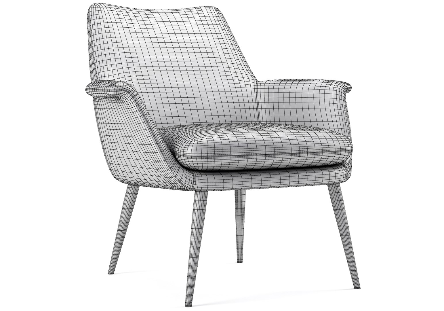 3D Finley Lounge Chair west elm model - TurboSquid 1960679
