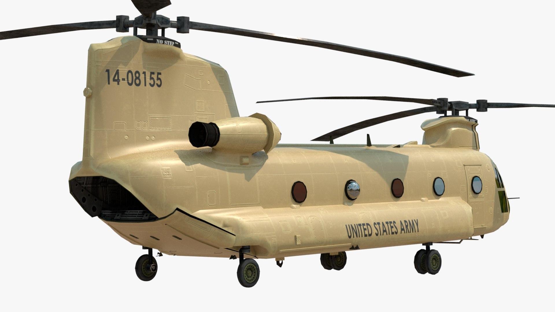 Ransport Rotorcraft Chinook CH-47 3D Model - TurboSquid 2035716