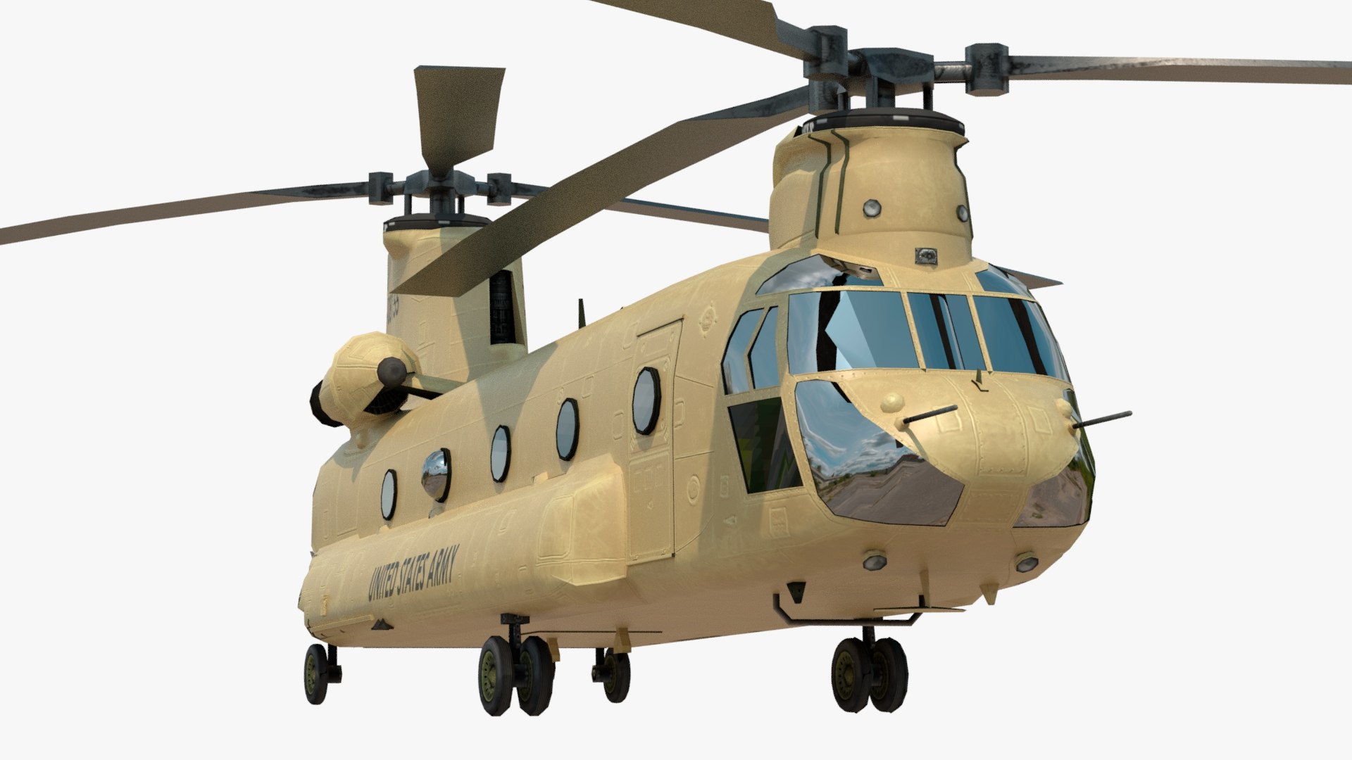 Ransport Rotorcraft Chinook CH-47 3D Model - TurboSquid 2035716