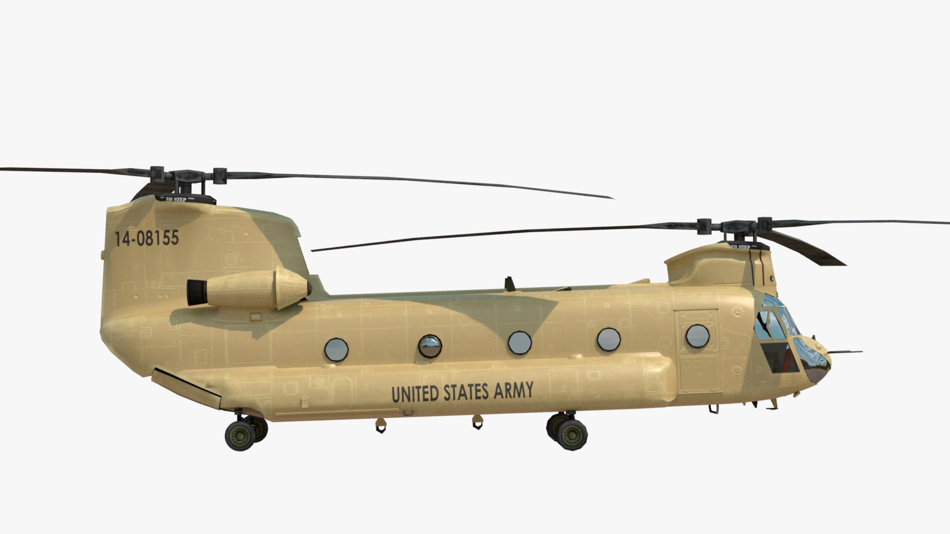 Ransport Rotorcraft Chinook CH-47 3D Model - TurboSquid 2035716