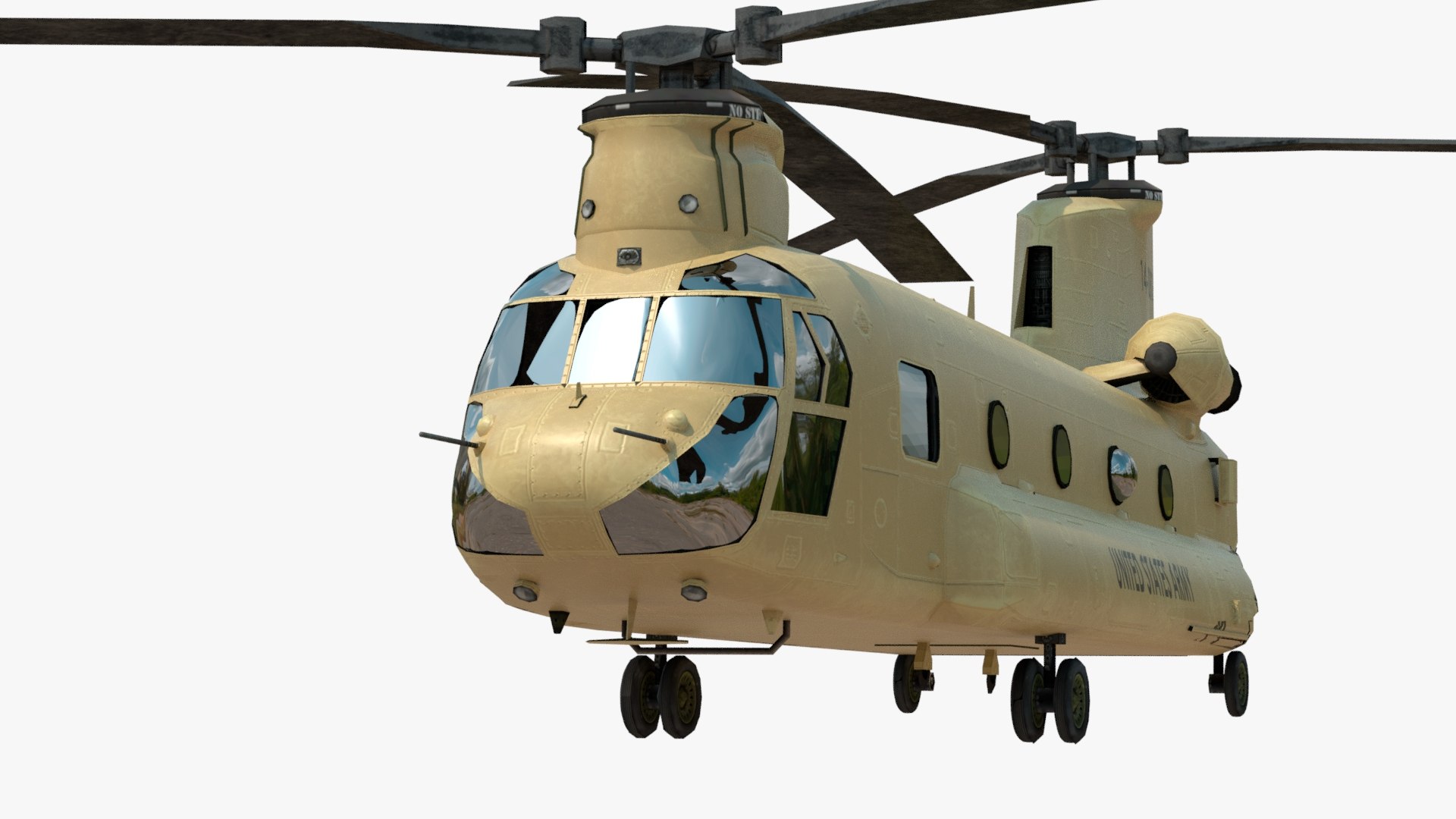 Ransport Rotorcraft Chinook CH-47 3D Model - TurboSquid 2035716