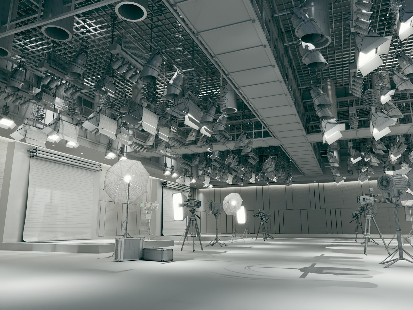 3D Professional Photo Studio Lighting Setup Model - TurboSquid 2520569