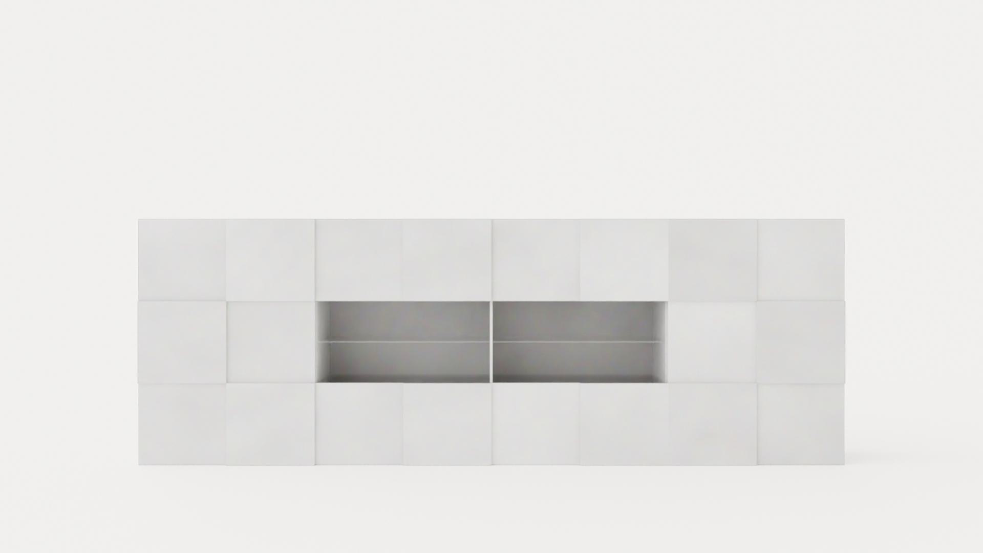 Dama Sideboard 241 Cm Large White High Gloss Lacquer 3D Model - TurboSquid 2233308