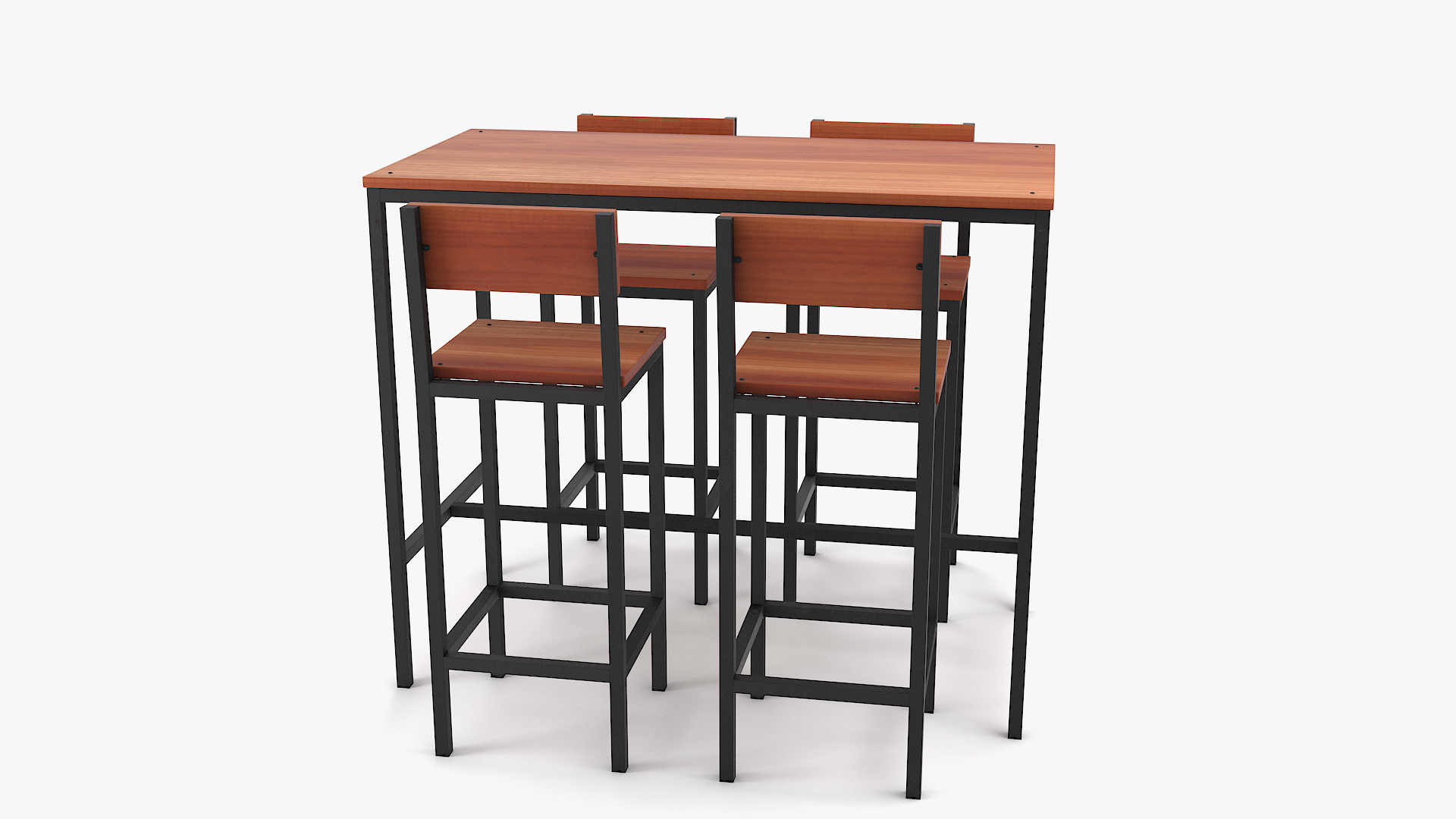 3D Model Industrial Pub Table - TurboSquid 1775392