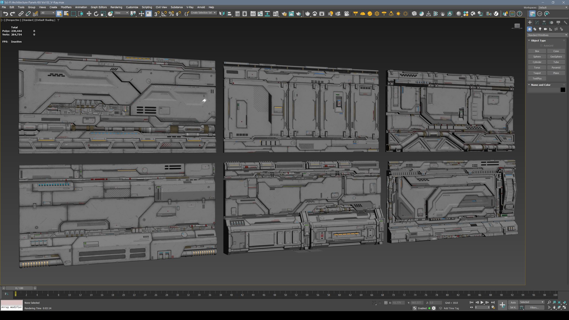 Sci-Fi Architecture Panels Pack Vol 02 Model - TurboSquid 1960935