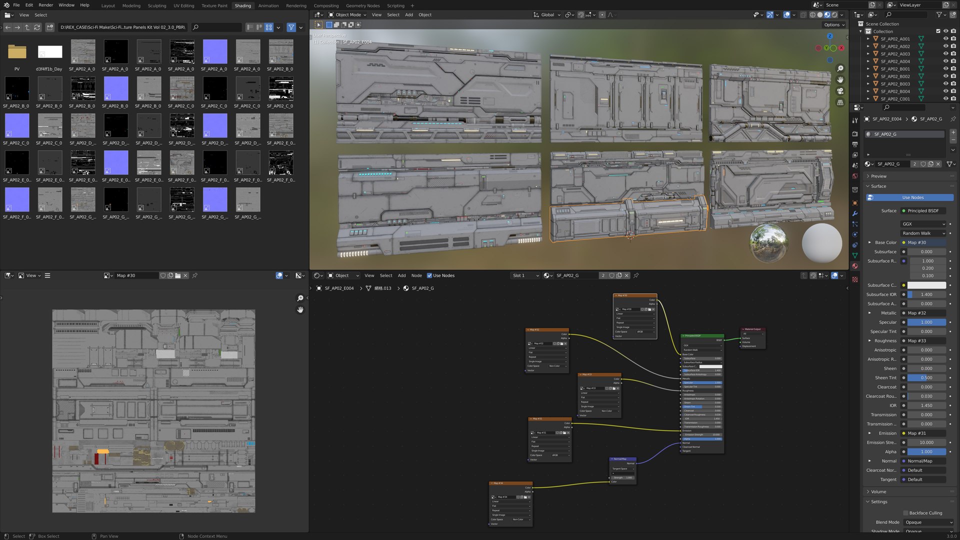 Sci-Fi Architecture Panels Pack Vol 02 Model - TurboSquid 1960935