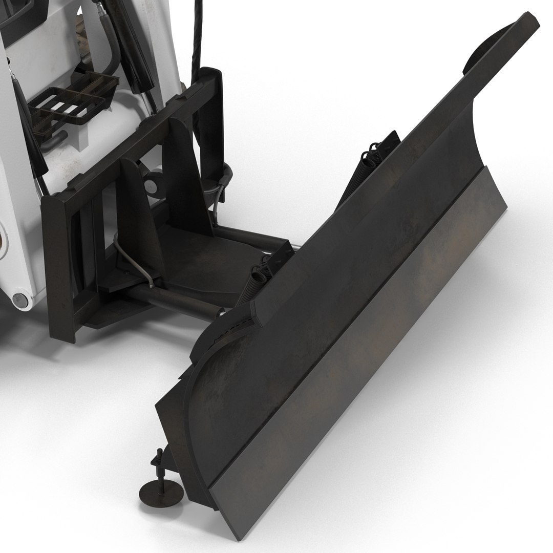 compact tracked loader blade 3d model
