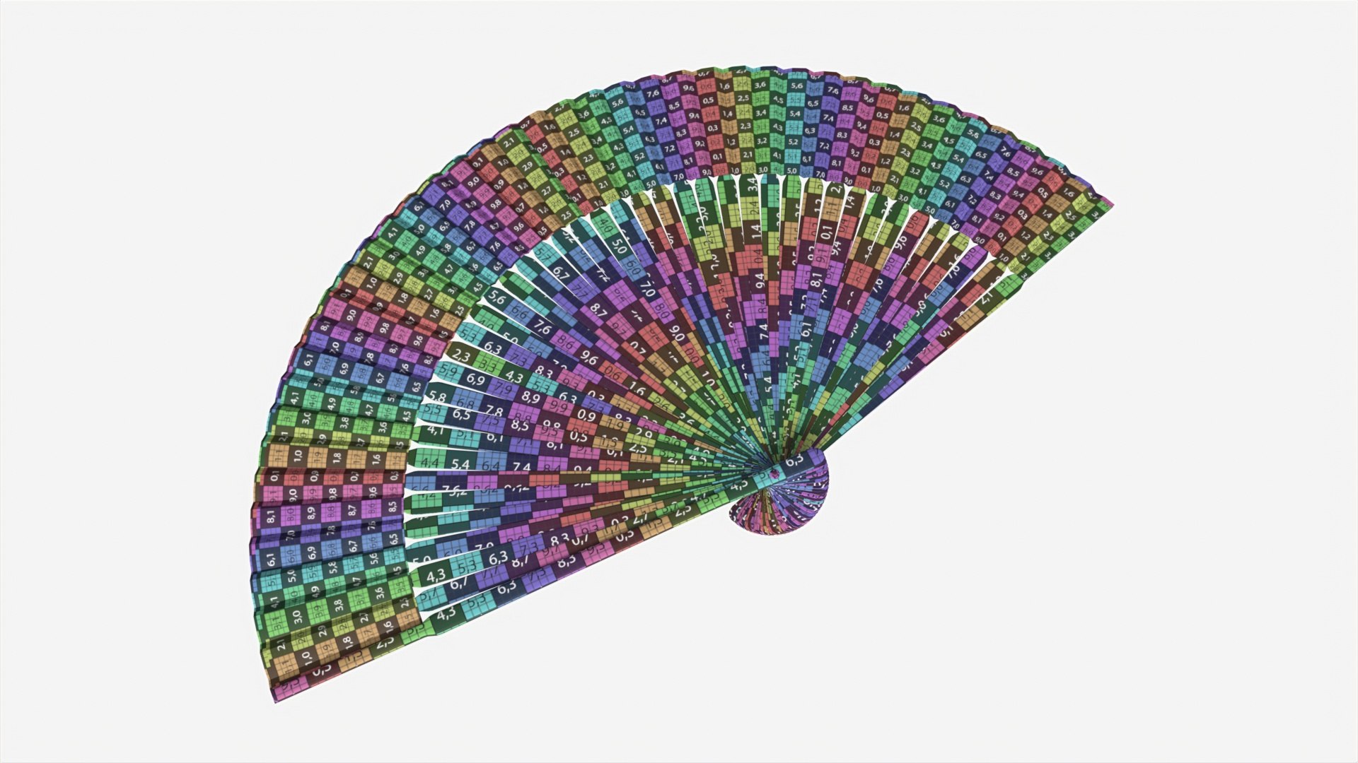 Japanese Bamboo Folding Hand Fan 3D model - TurboSquid 2096022