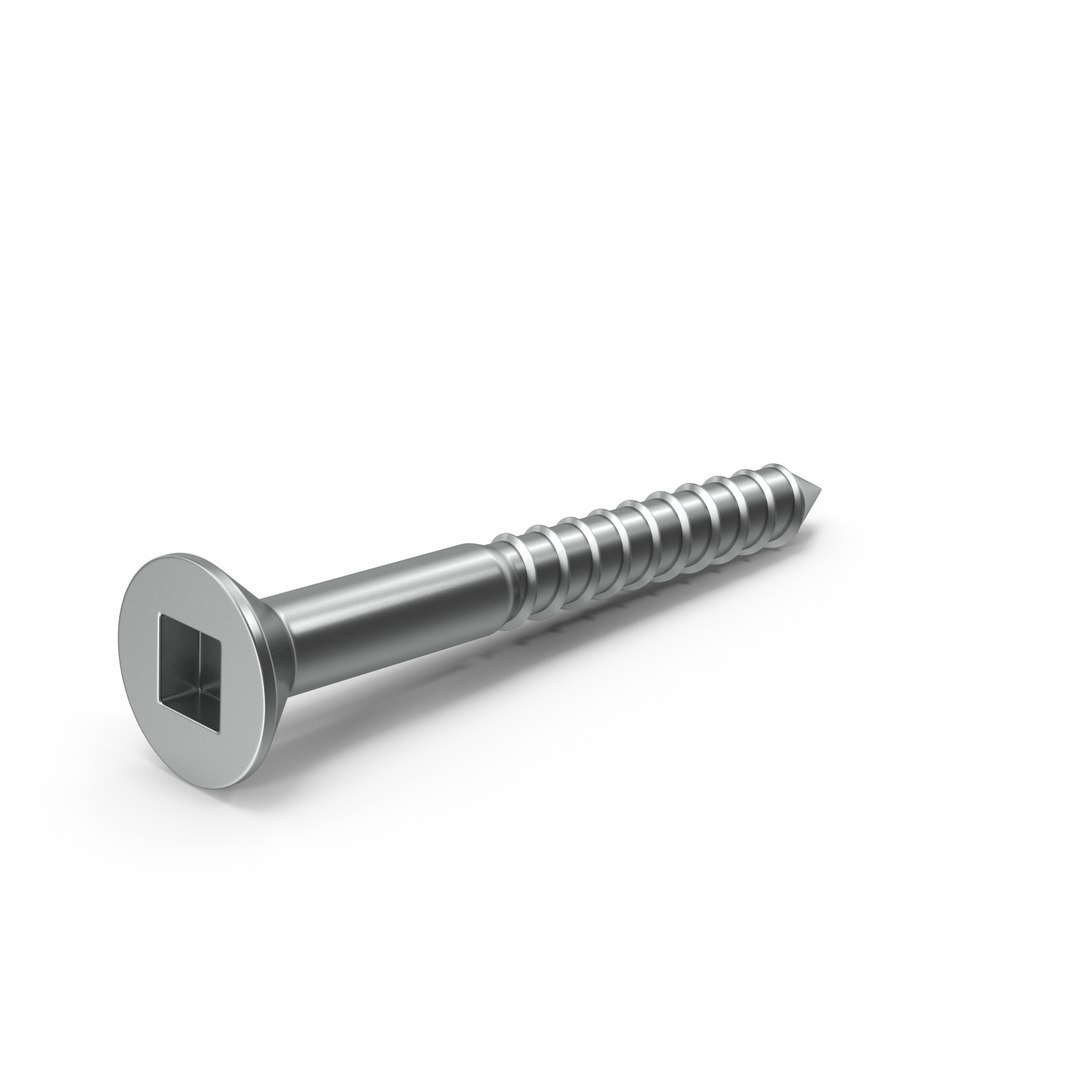 3D Model Square Head Screw - TurboSquid 1972743