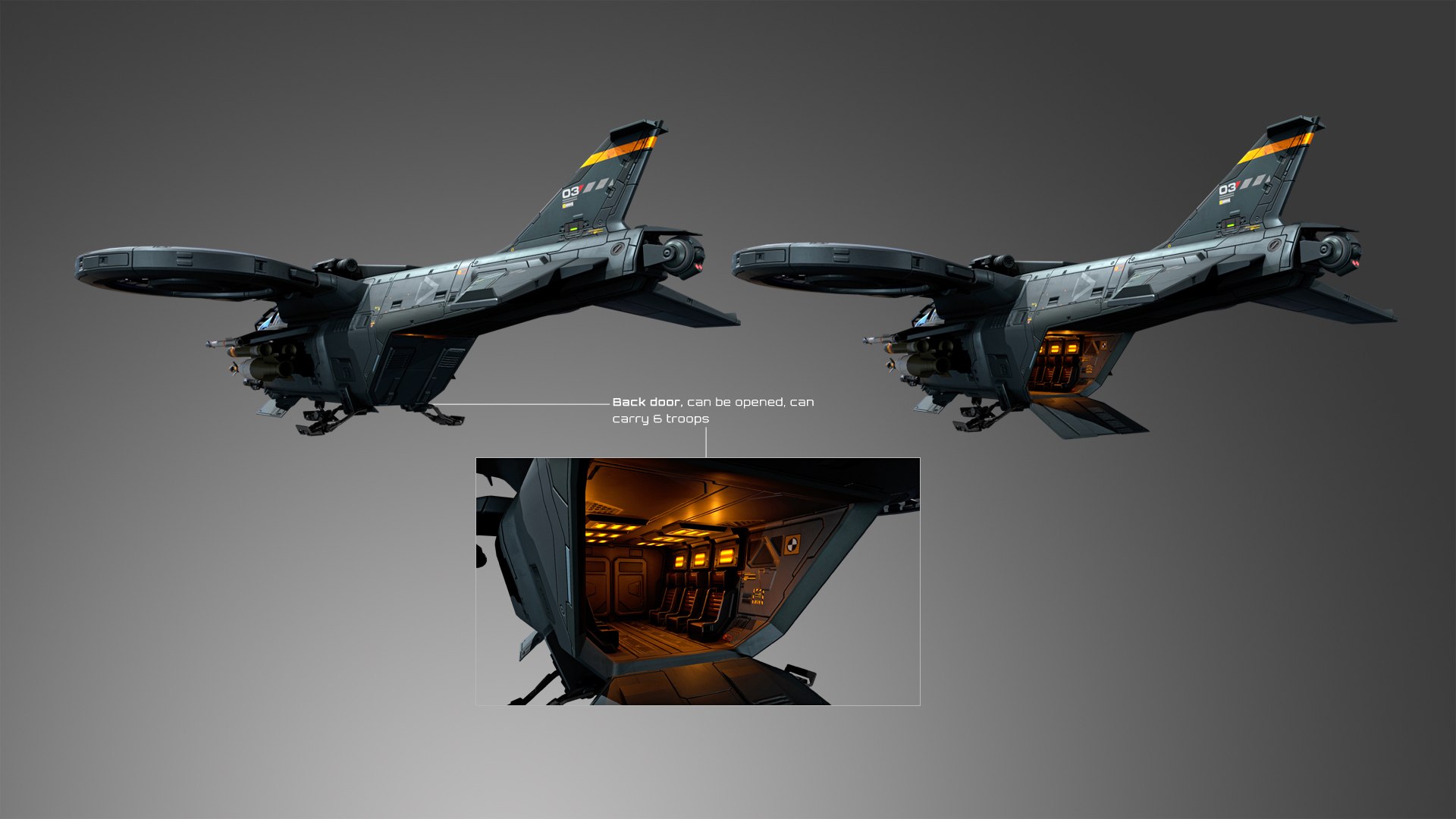 Sf - Vtol Dropship 3D - TurboSquid 1647456