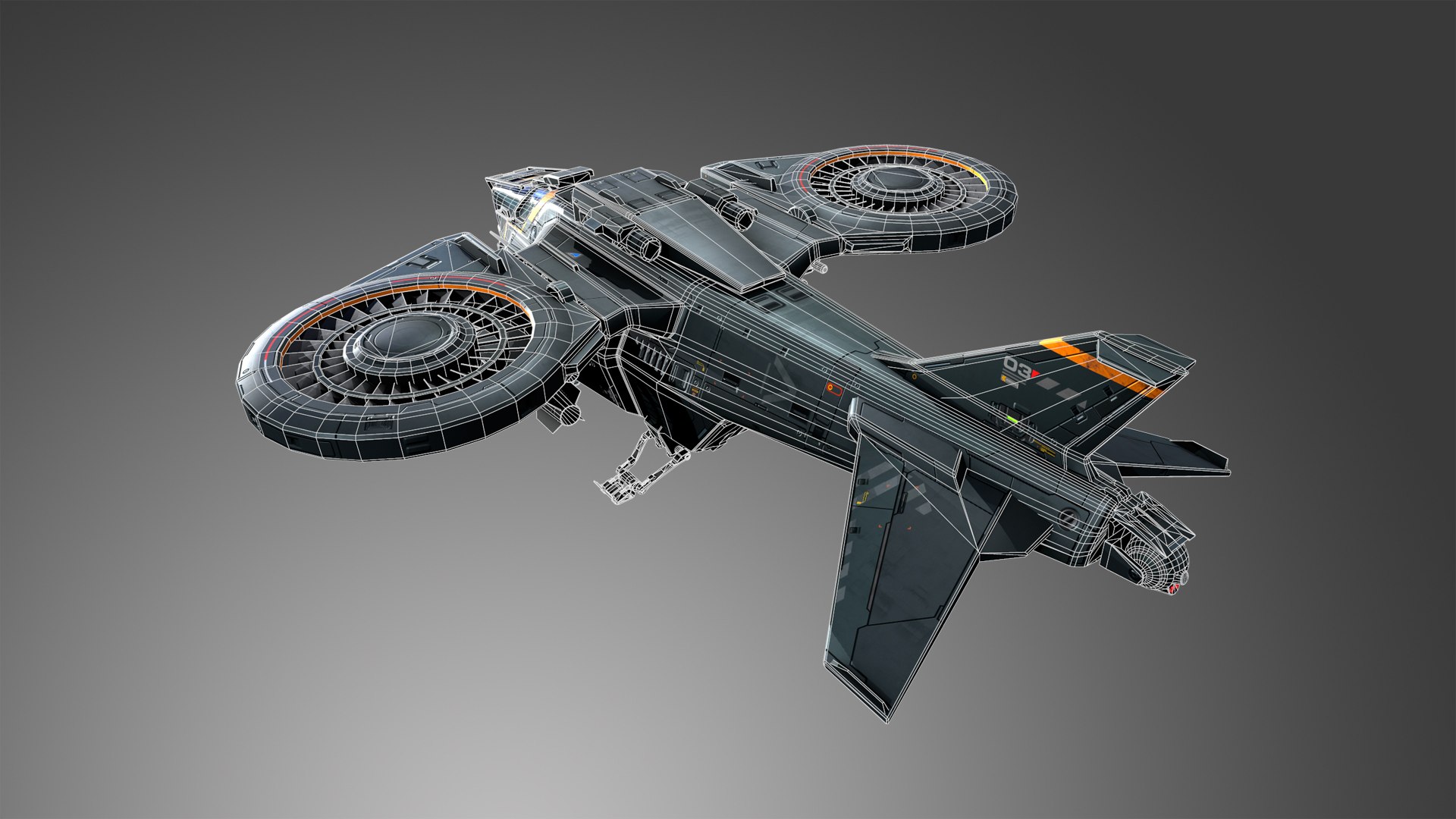 Sf - Vtol Dropship 3D - TurboSquid 1647456
