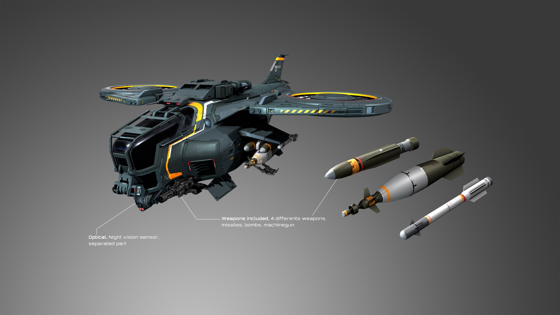 Sf - Vtol Dropship 3D - TurboSquid 1647456