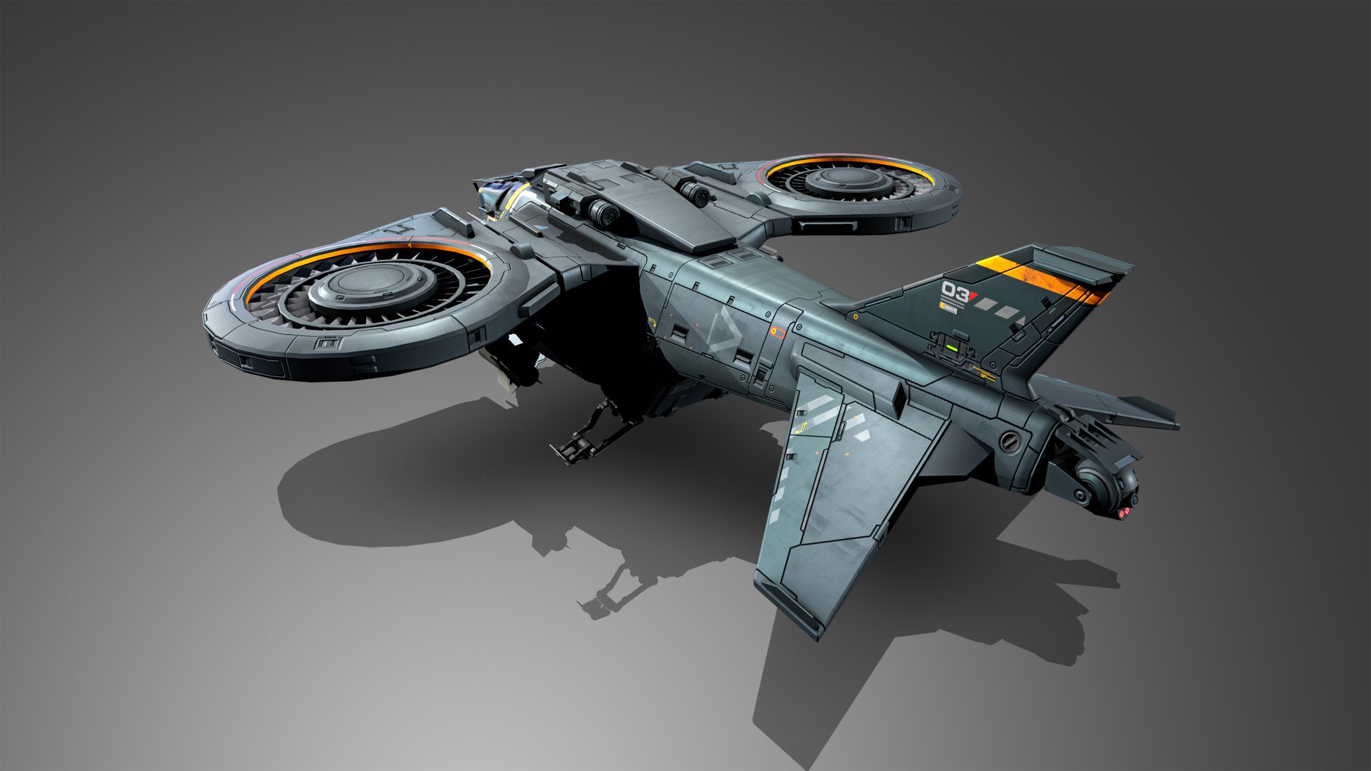 Sf - Vtol Dropship 3D - TurboSquid 1647456