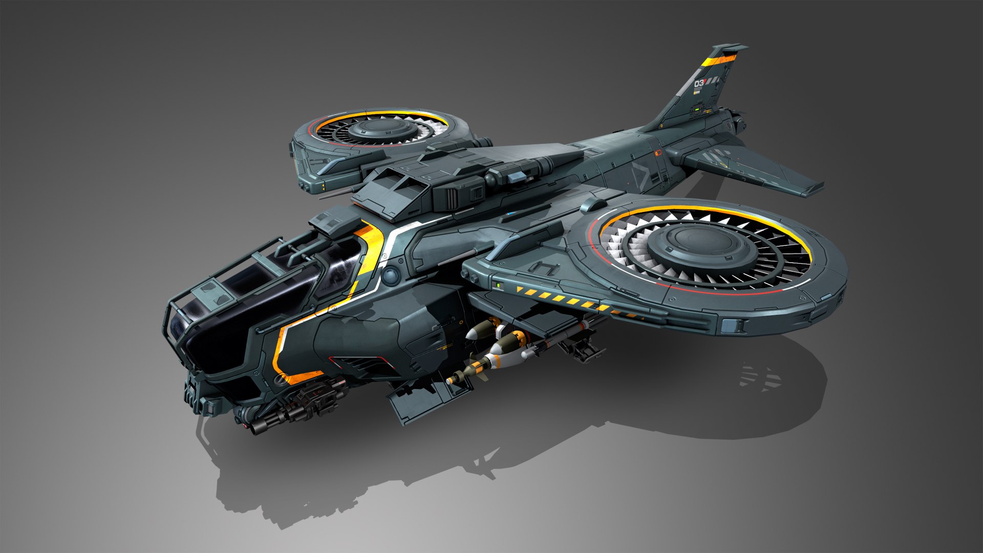 Sf - Vtol Dropship 3D - TurboSquid 1647456