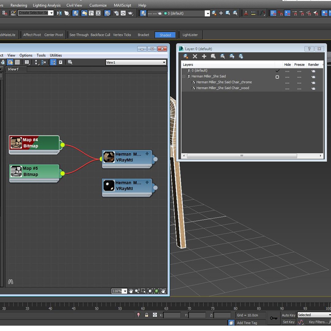 3d Herman Miller Said Chair