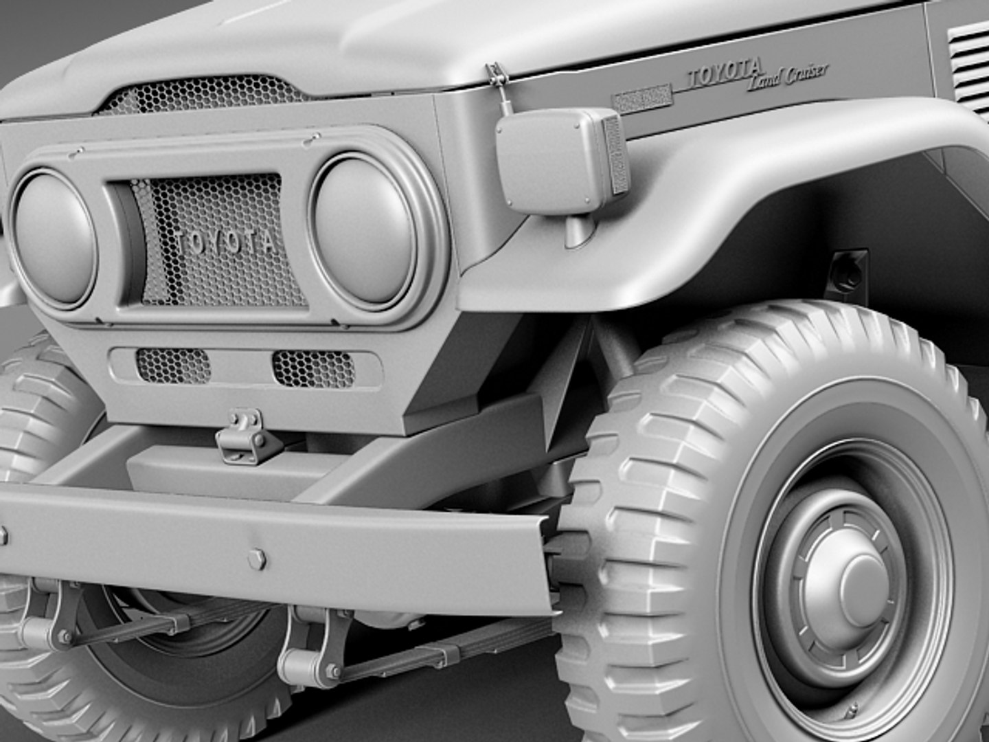 3d Model Of Toyota Land Cruiser Fj40