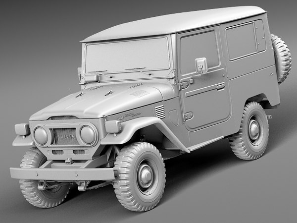 3d model of toyota land cruiser fj40