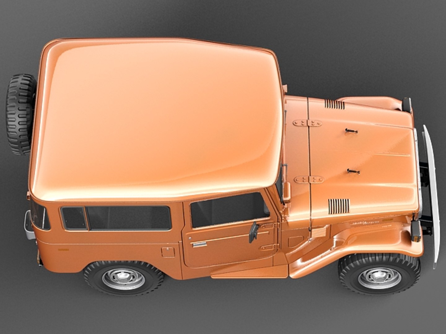 3d Model Of Toyota Land Cruiser Fj40