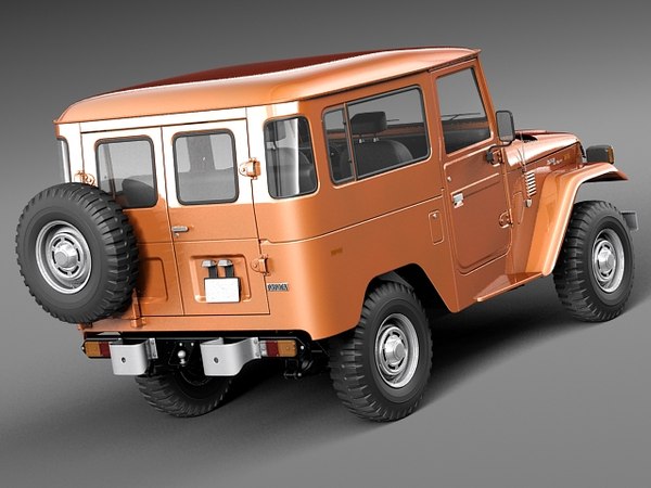 3d model of toyota land cruiser fj40
