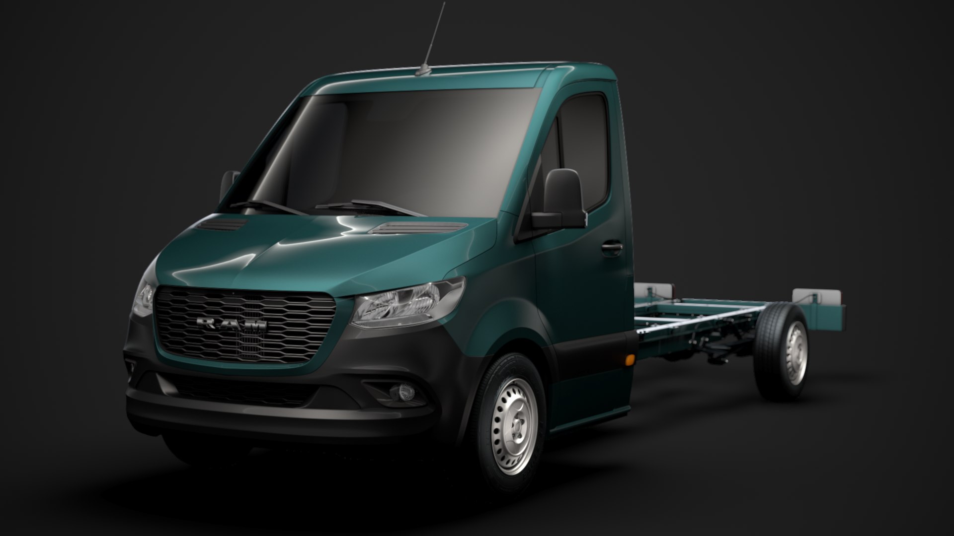 Ram Sprinter Chassis Single 3D Model - TurboSquid 1452237