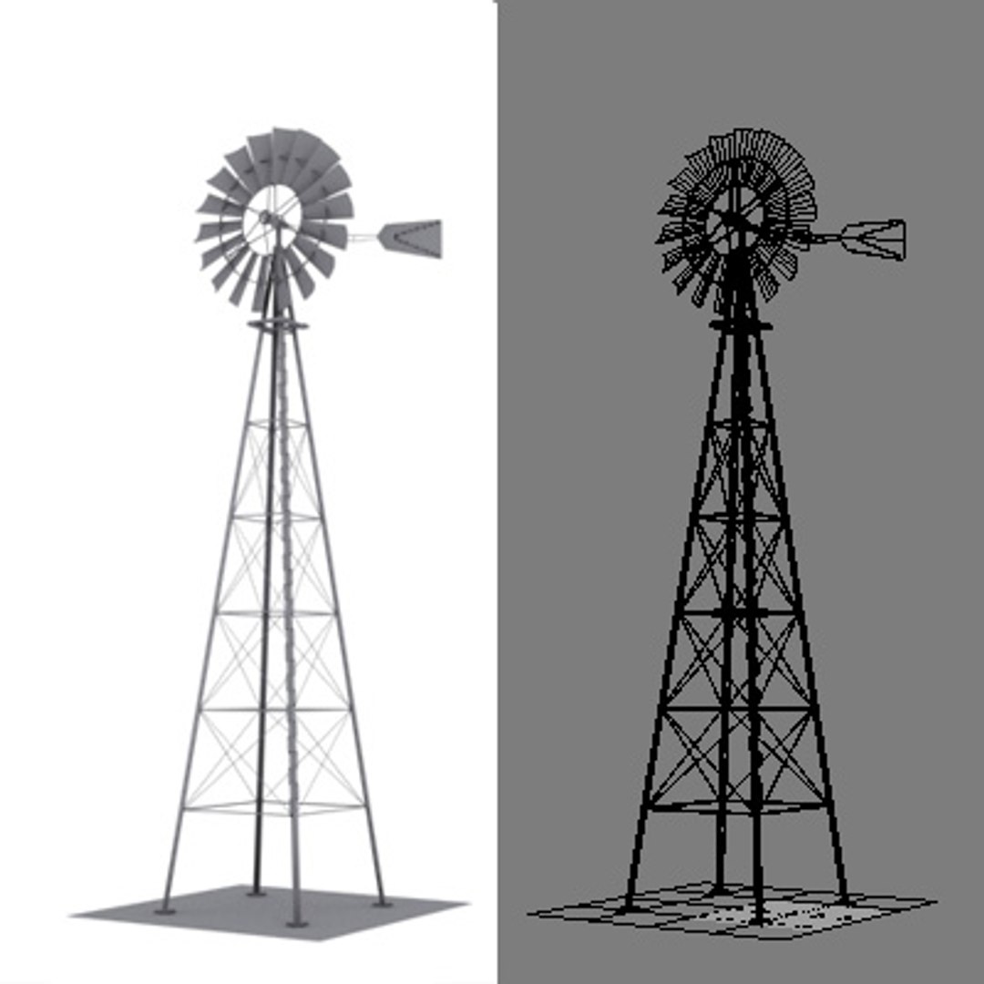 3d Model Simple Windmill