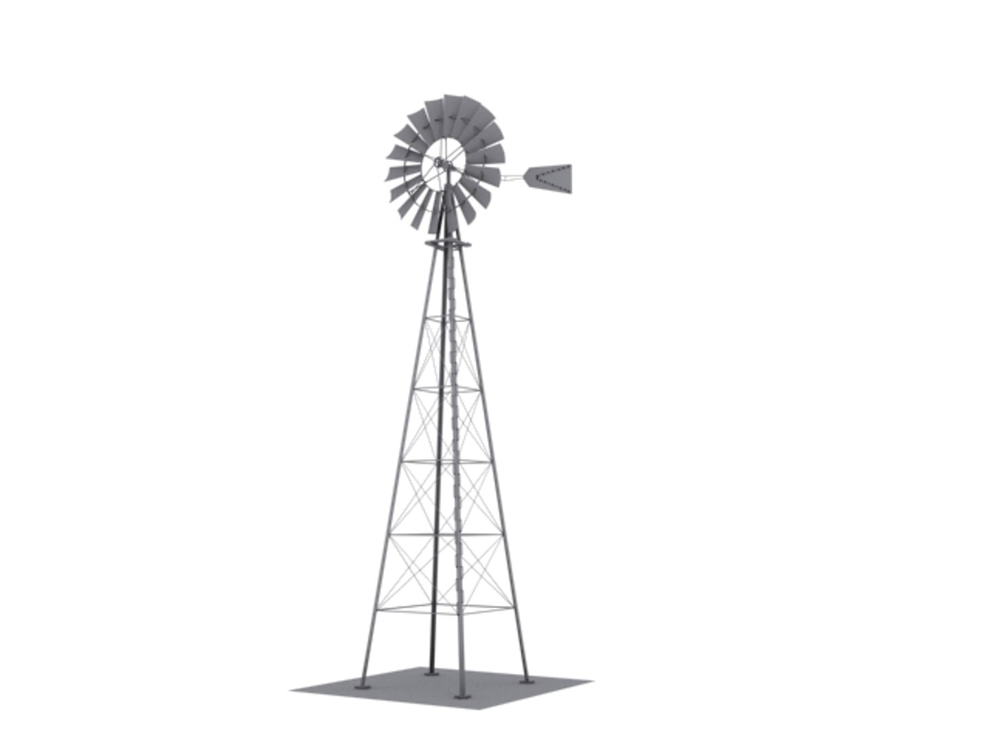 3d Model Simple Windmill