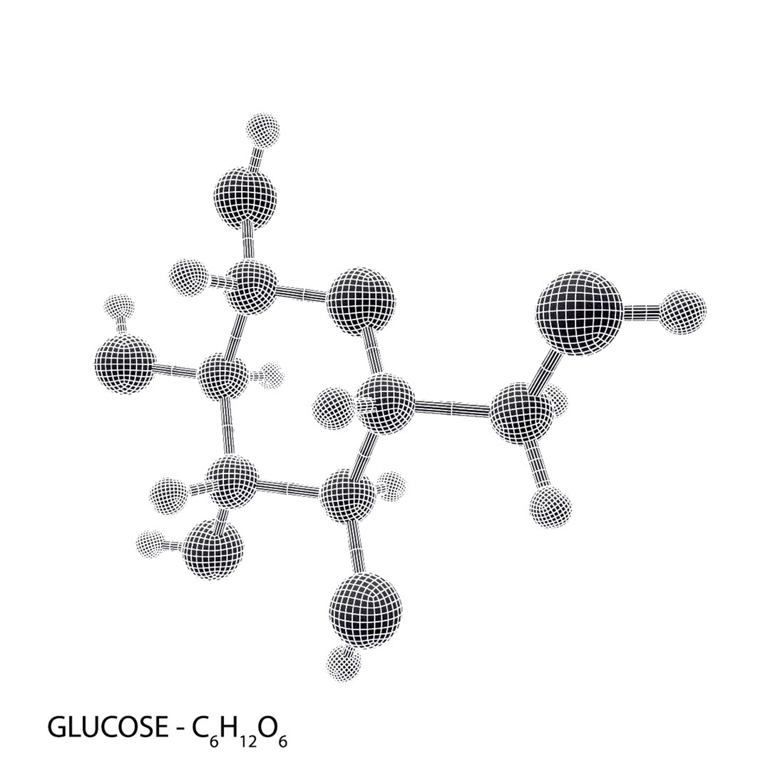 3D Glucose - Molecule - TurboSquid 1883336