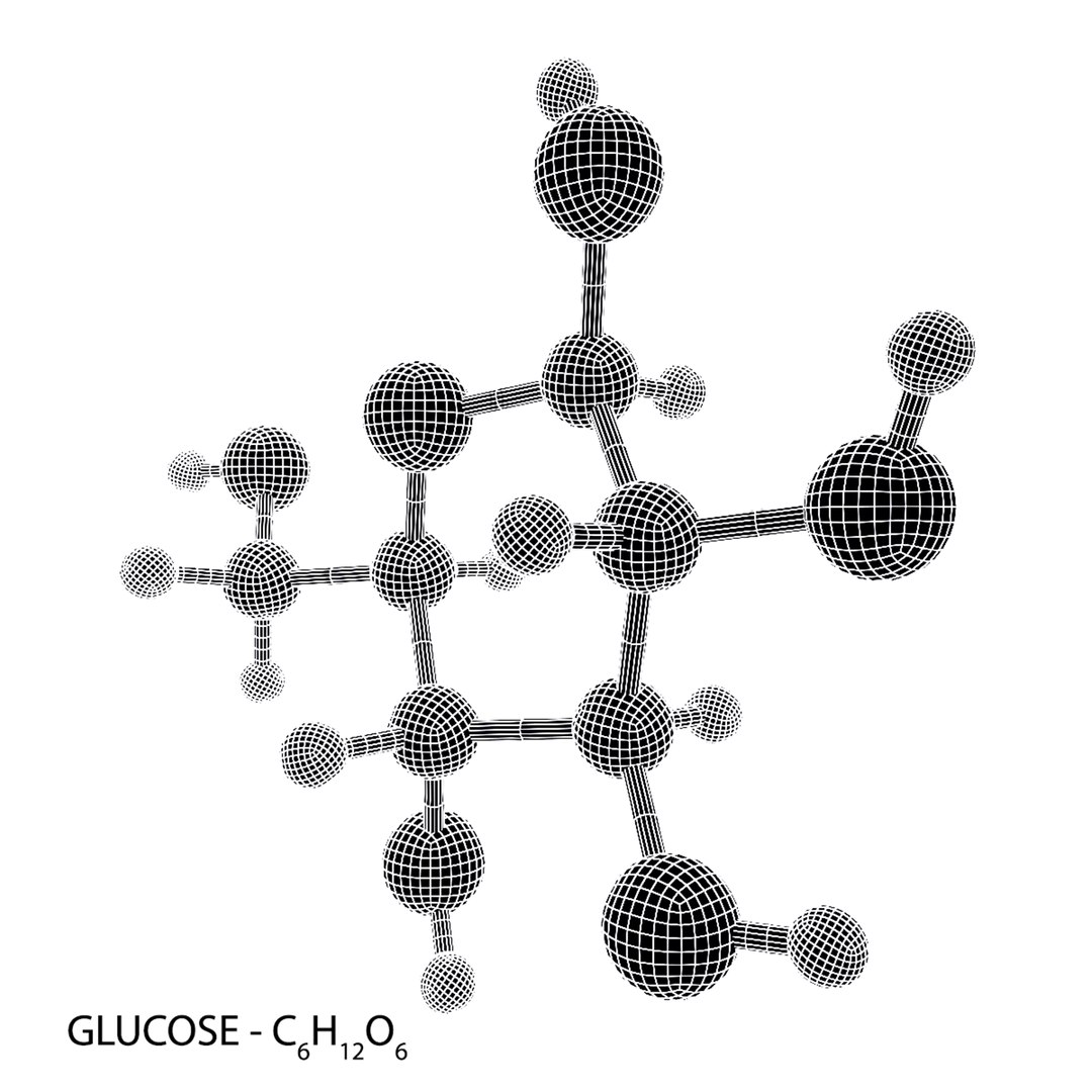 3D Glucose - Molecule - TurboSquid 1883336