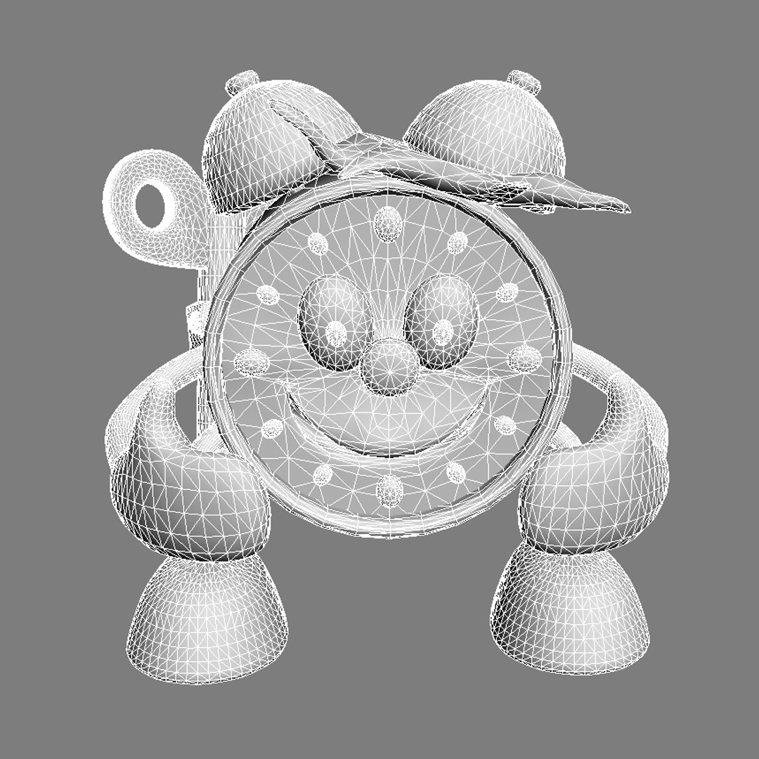 3d smiling clock model