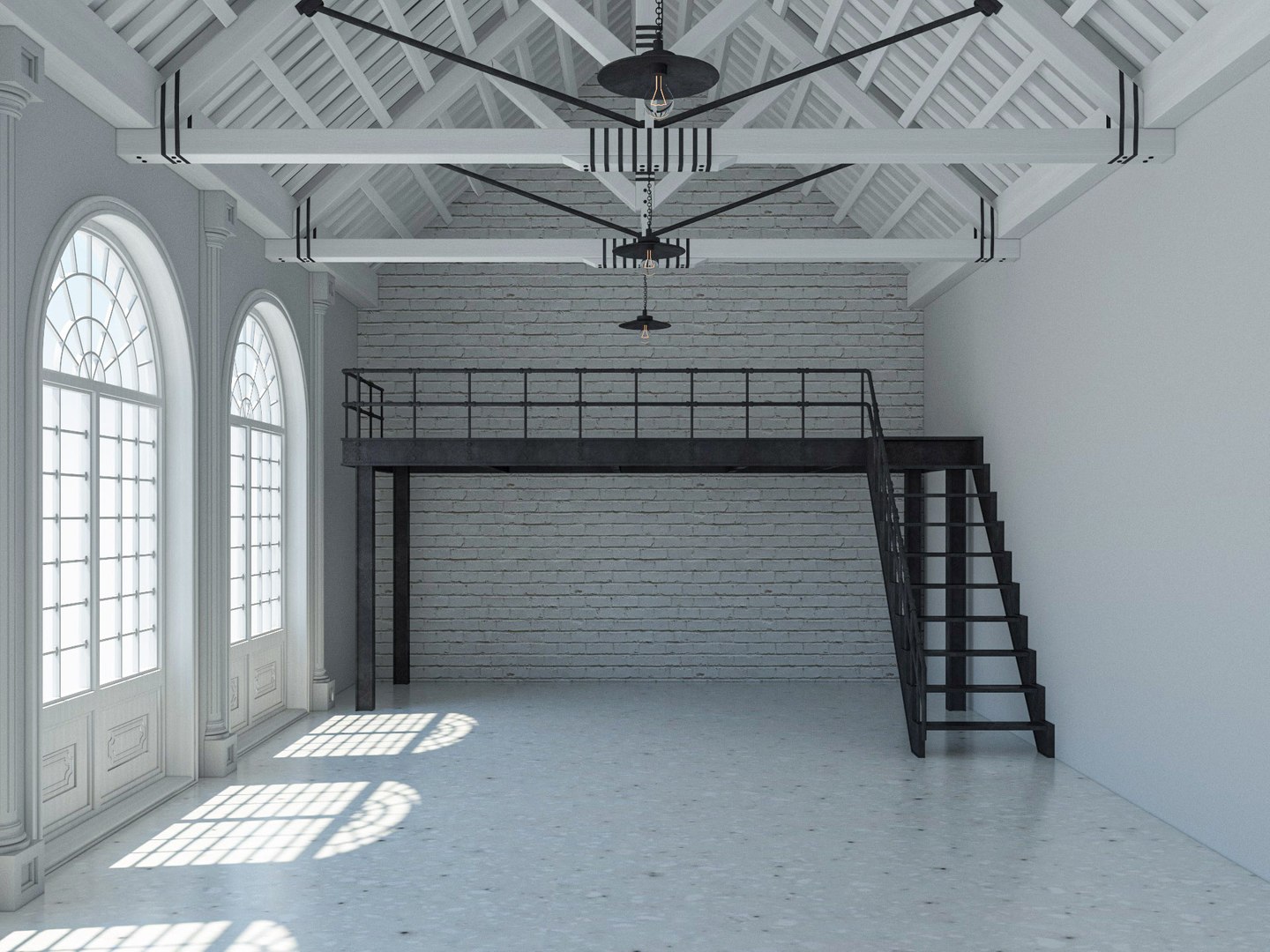 Loft Interior 6 3D Model - TurboSquid 2096658