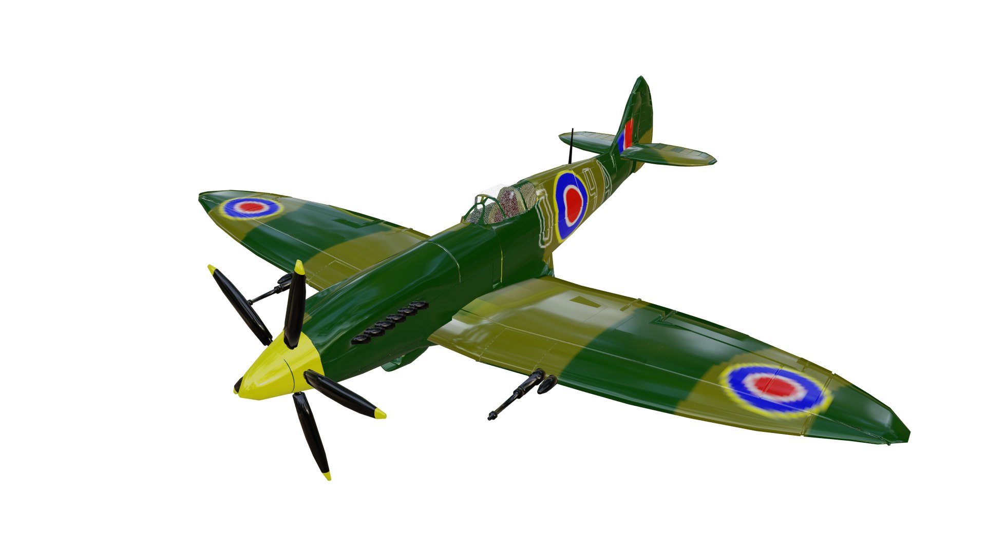 Spitfire Mk XIV Model - TurboSquid 2103071