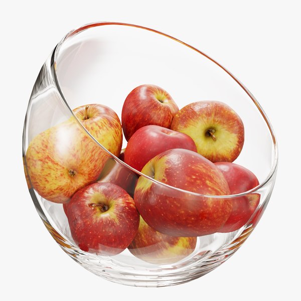 Large Slant Fruit Bowl apple model - TurboSquid 1930889